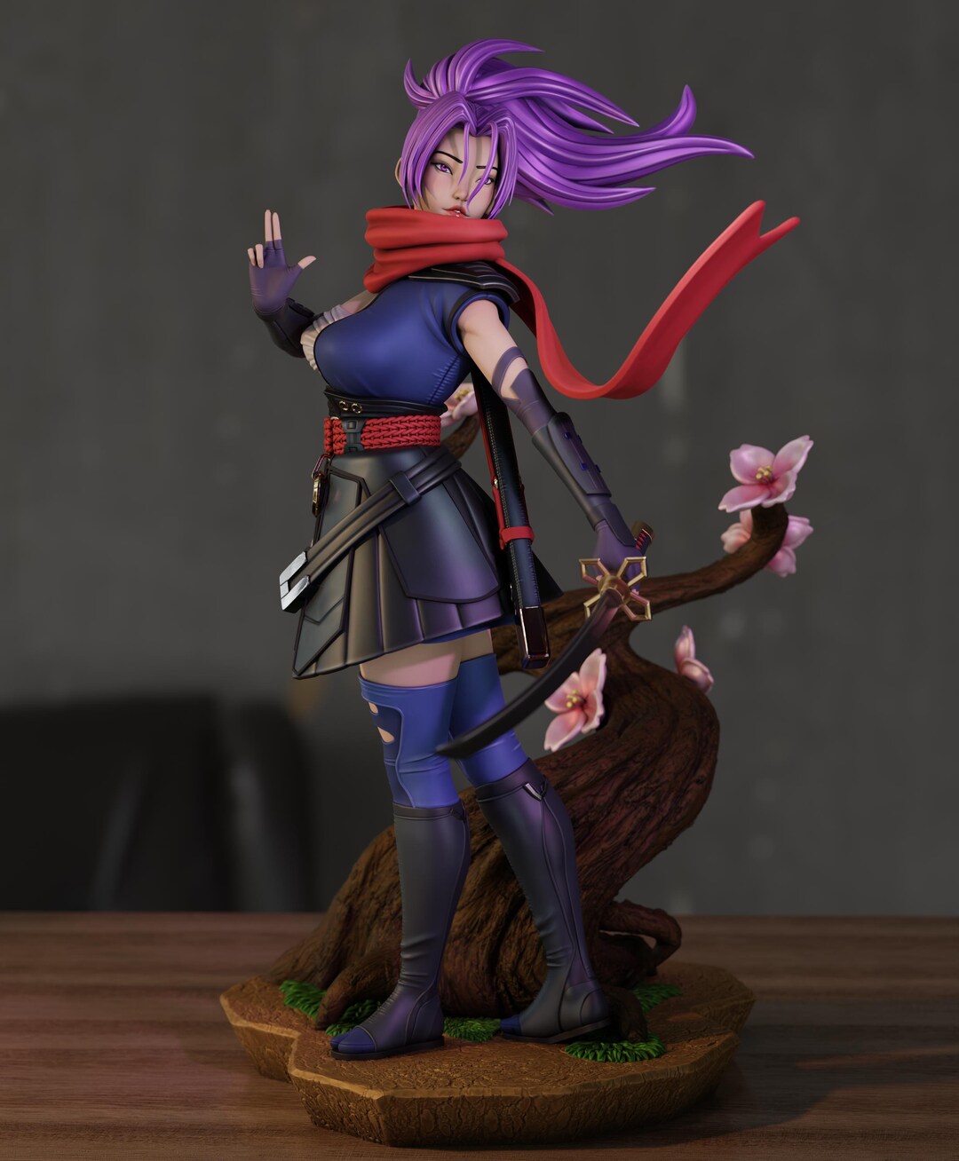 Psylocke From Marvel Rivals - STL Model for Resin Printer Figure 3D ...