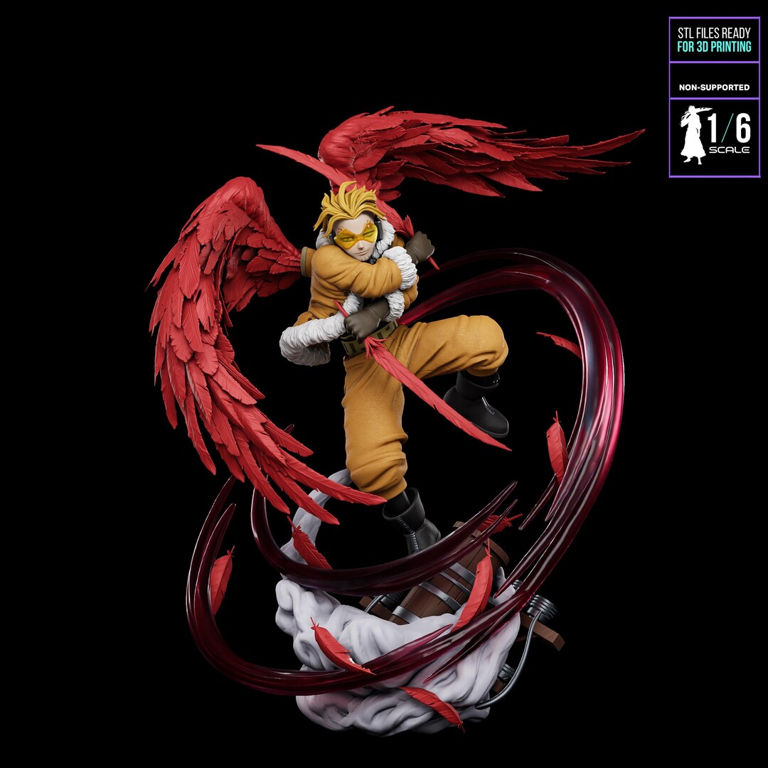 Hawks From My Hero Academia STL Model for Resin Printer Figure 3D ...
