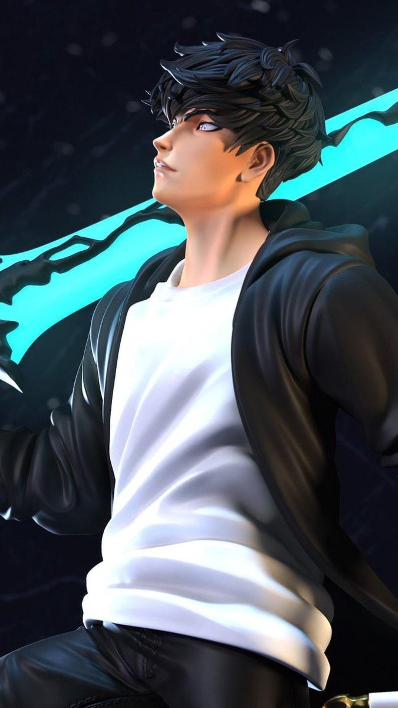 STL File Sung Jin Woo From Solo Leveling STL Model for Resin Printer ...