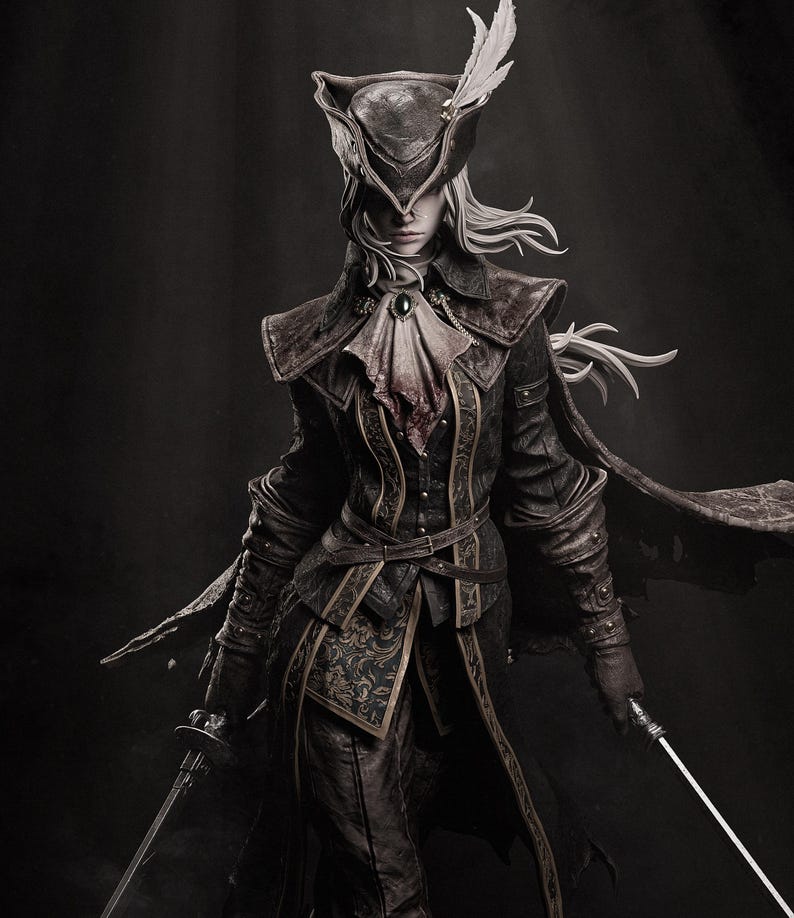Lady Maria Cut / Uncut Bloodborne STL Model for Resin Printer Figure 3D ...
