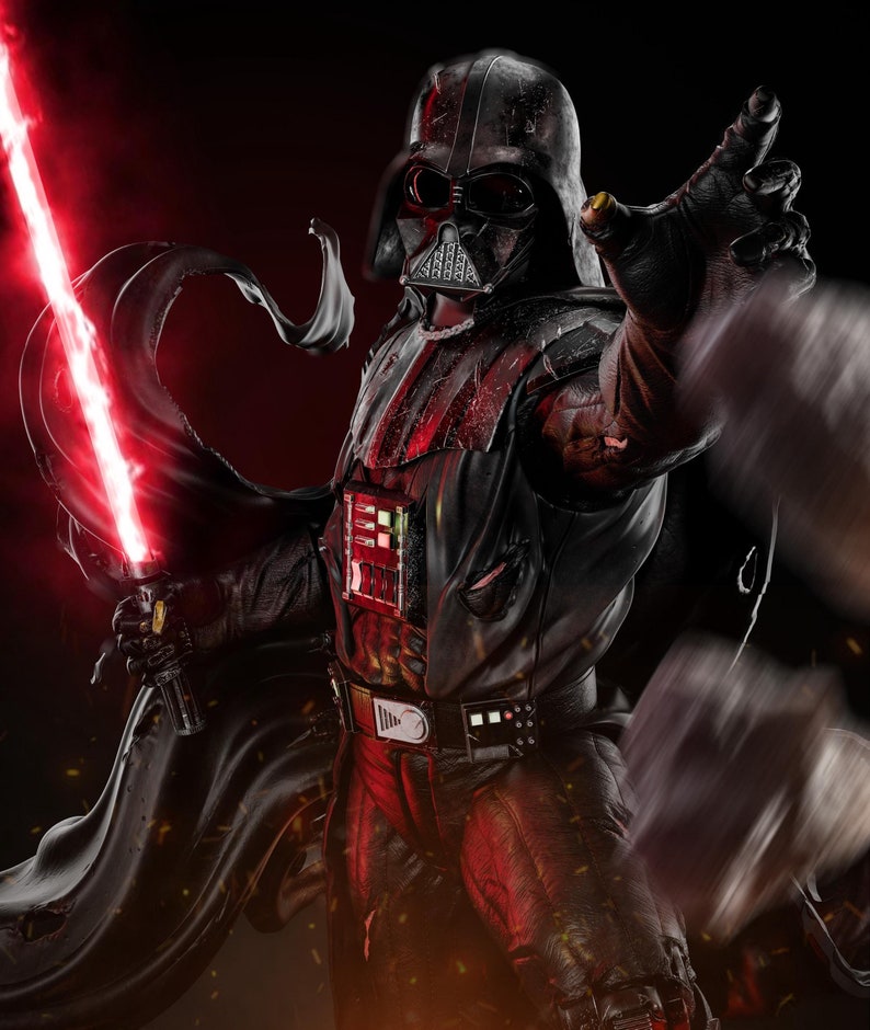 Darth Vader From Star Wars - STL Model for Resin Printer Figure 3D ...