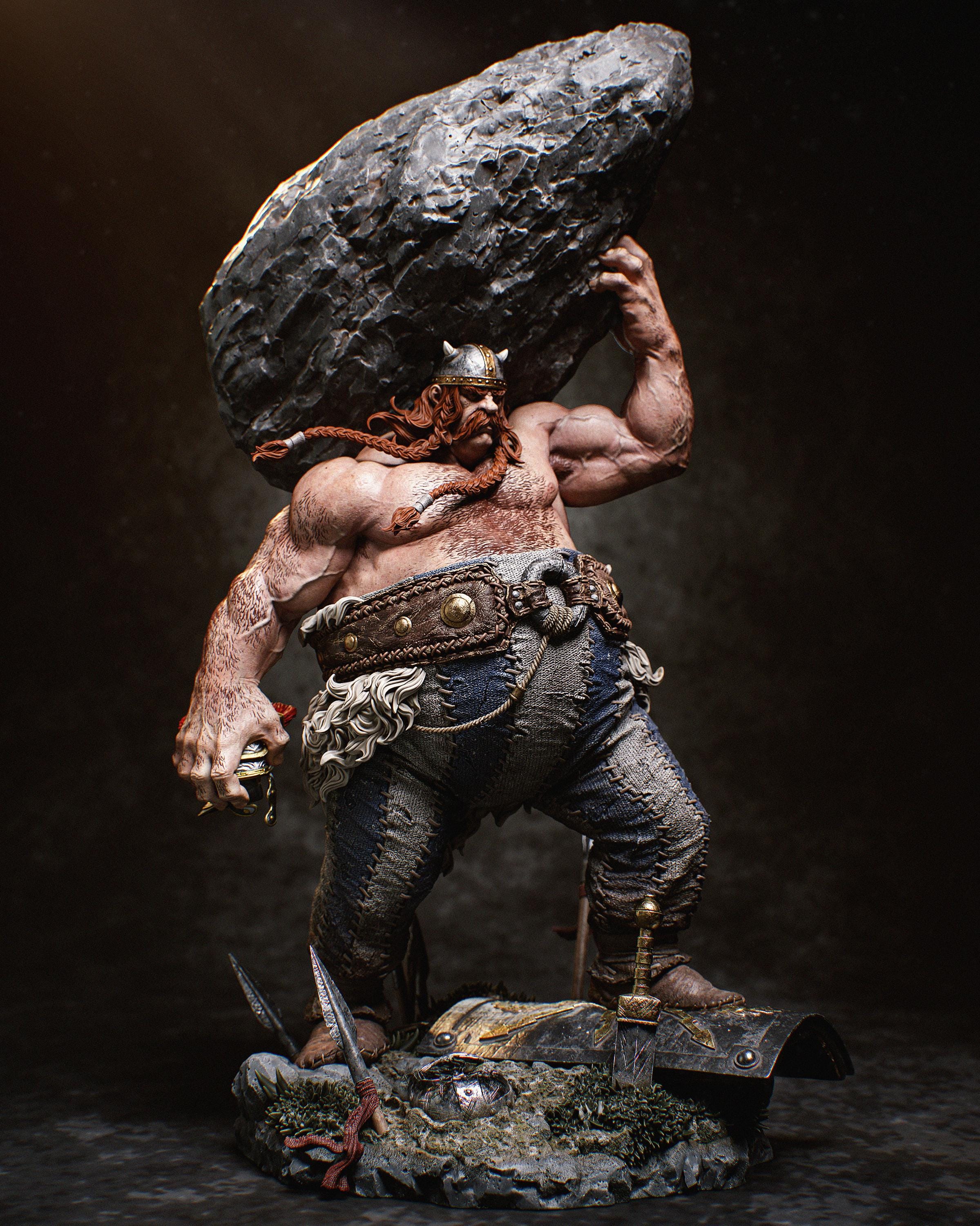 Obelix Pre-supported / Uncut / Cut STL Model for Resin Printer Figure ...