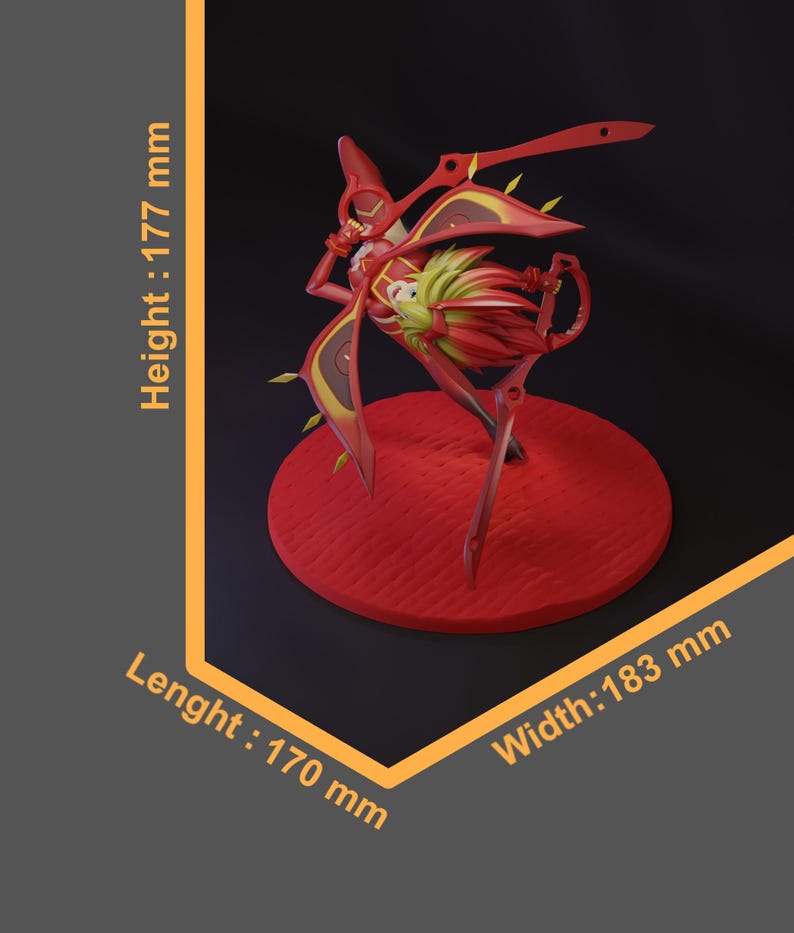 Ryuko Matoi From Kill La Kill STL Model for Resin Printer Figure 3D ...