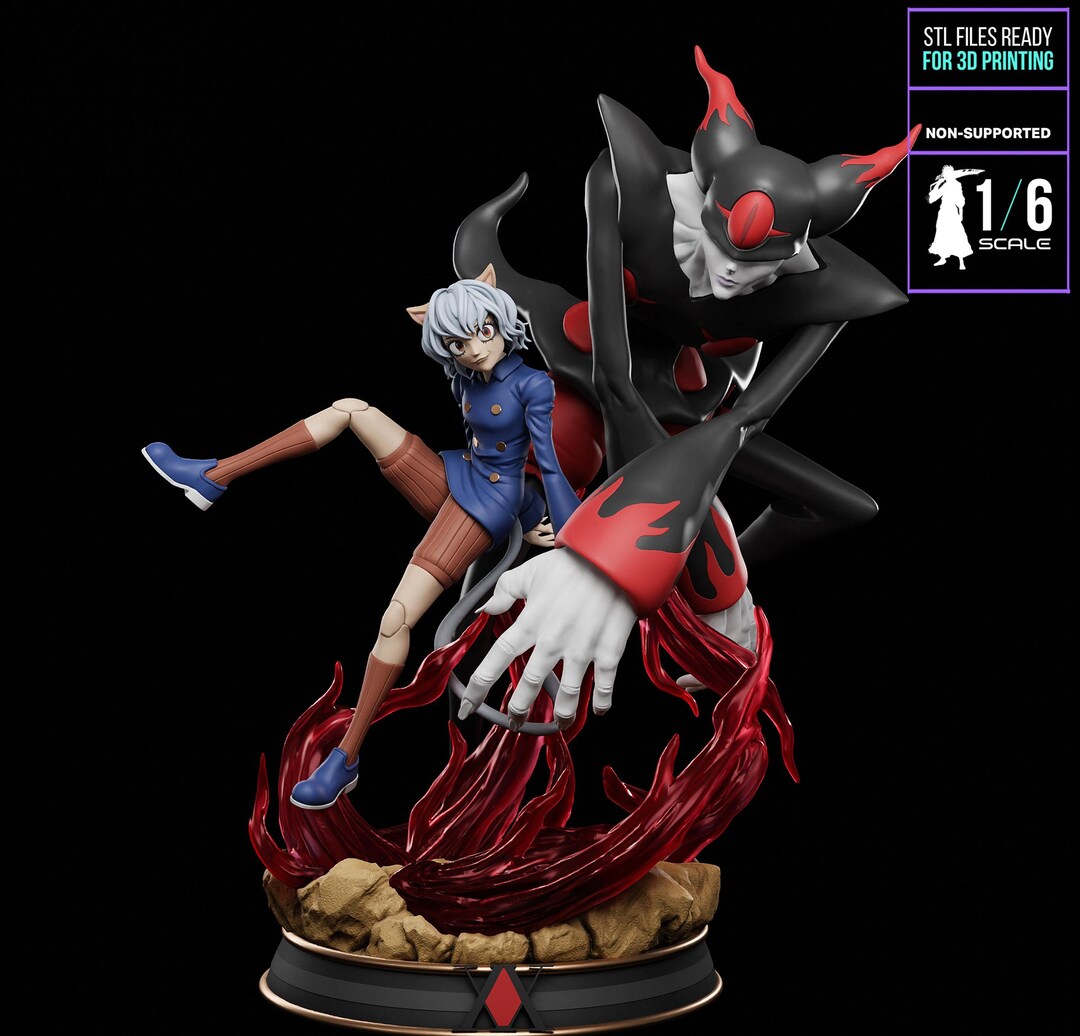 Neferpitou From Hunter X Hunter STL Model for Resin Printer Figure 3D ...