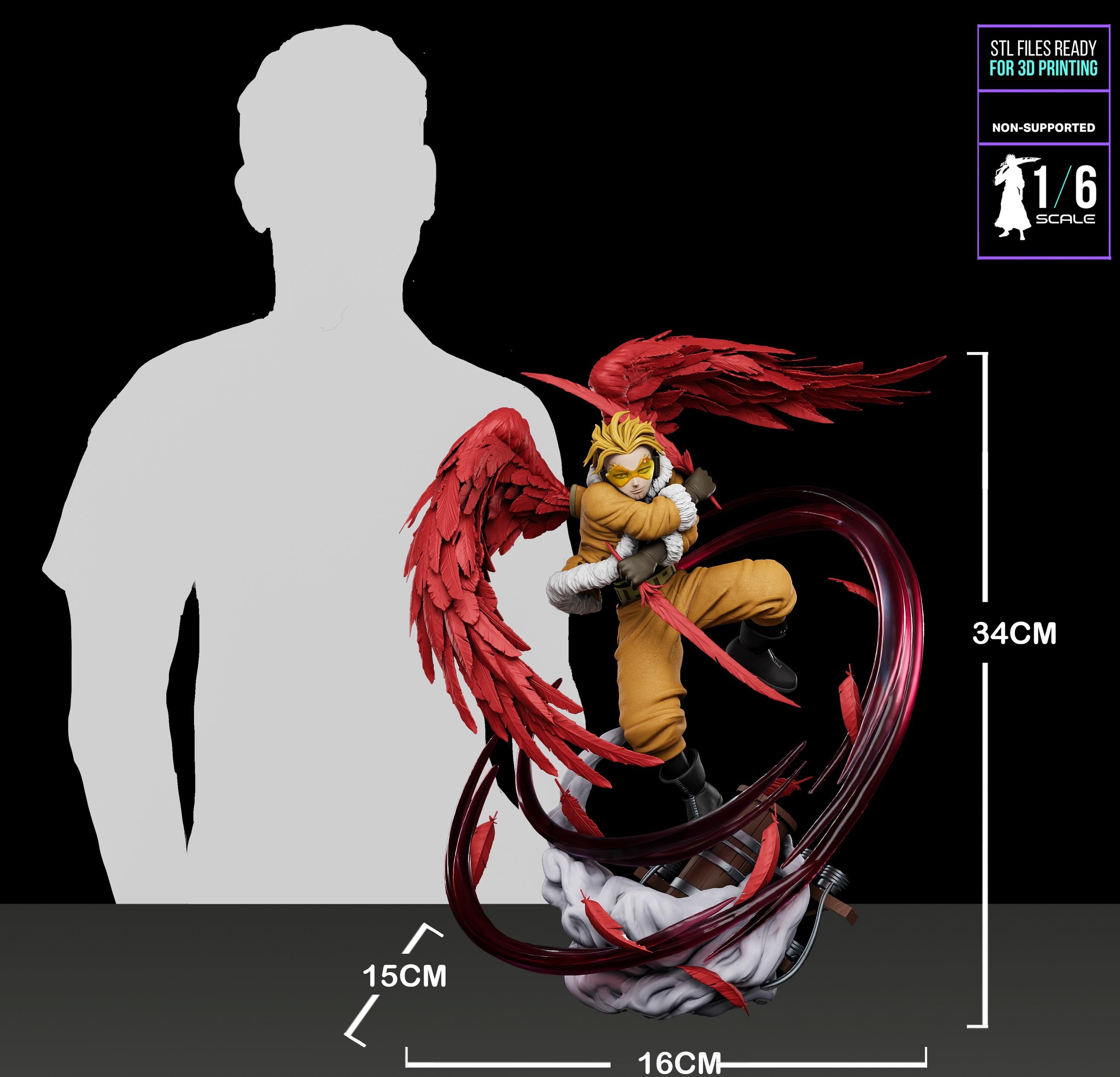 Hawks From My Hero Academia STL Model for Resin Printer Figure 3D ...