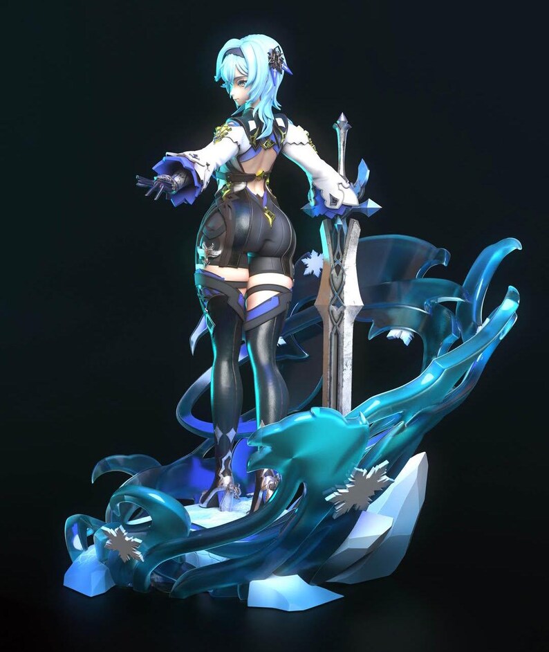 Eula From Genshin Impact STL Model for Resin Printer Figure 3D Printing ...