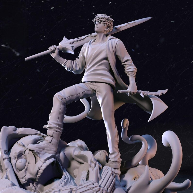 STL File Sung Jin Woo From Solo Leveling STL Model for Resin Printer ...