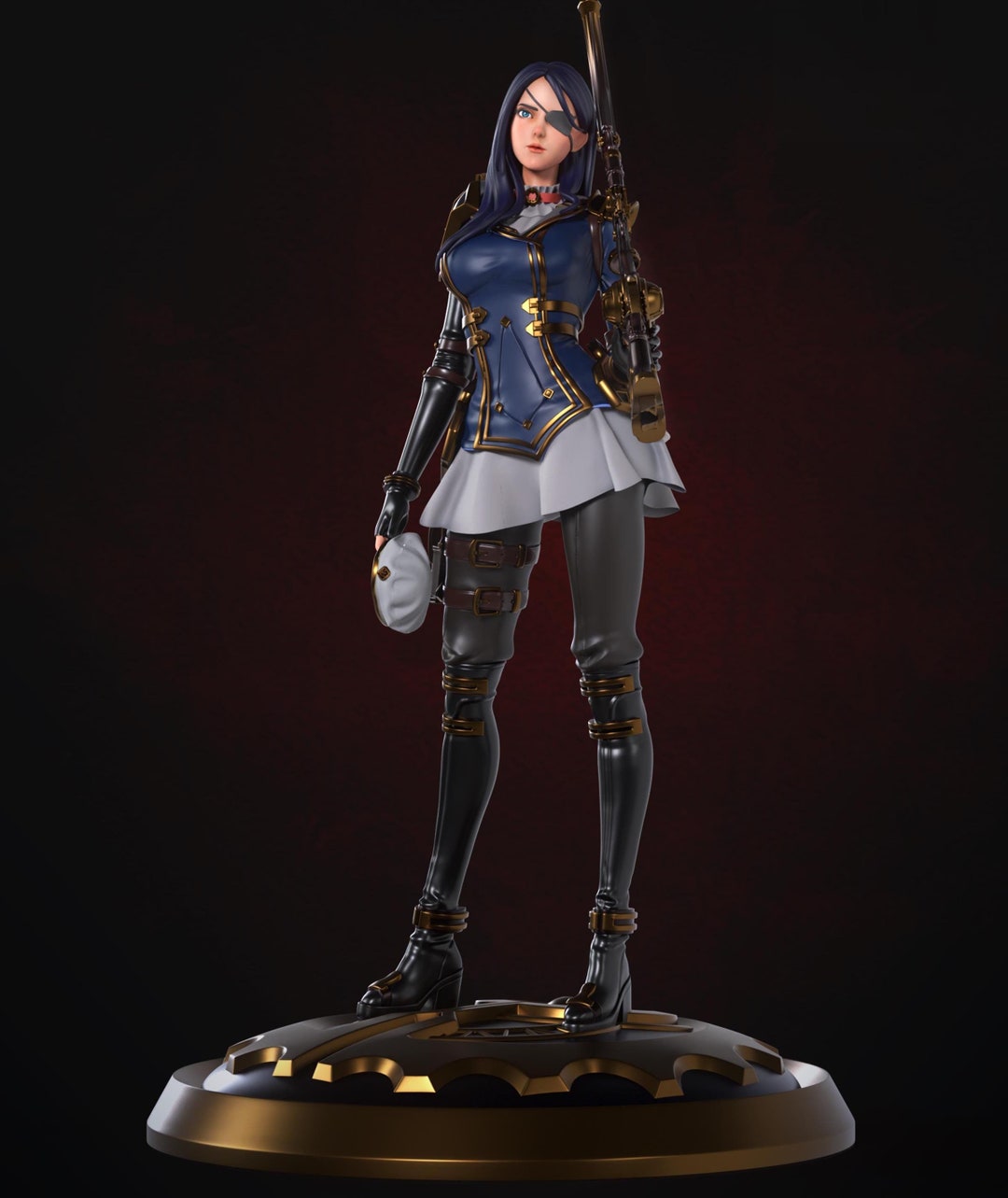 Caitlyn From Arcane STL Model for Resin Printer Figure 3D Printing High ...