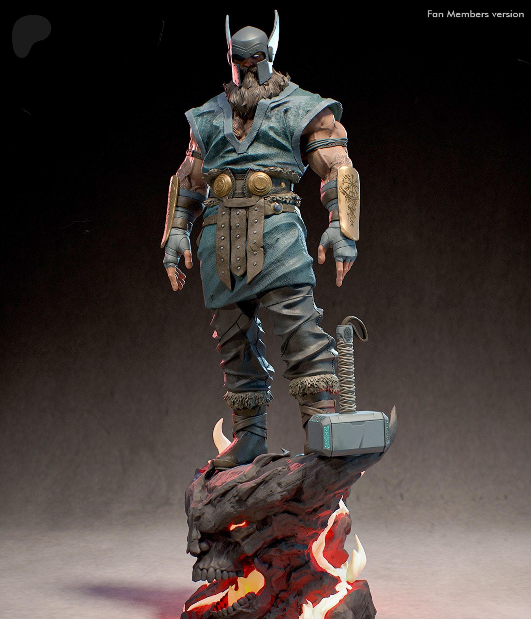 Odin cut Norse God / Thor Father STL Model for Resin Printer Figure 3D ...