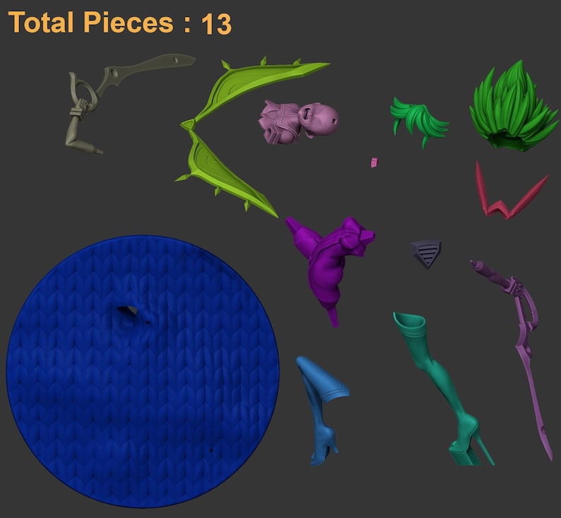 Ryuko Matoi From Kill La Kill STL Model for Resin Printer Figure 3D ...