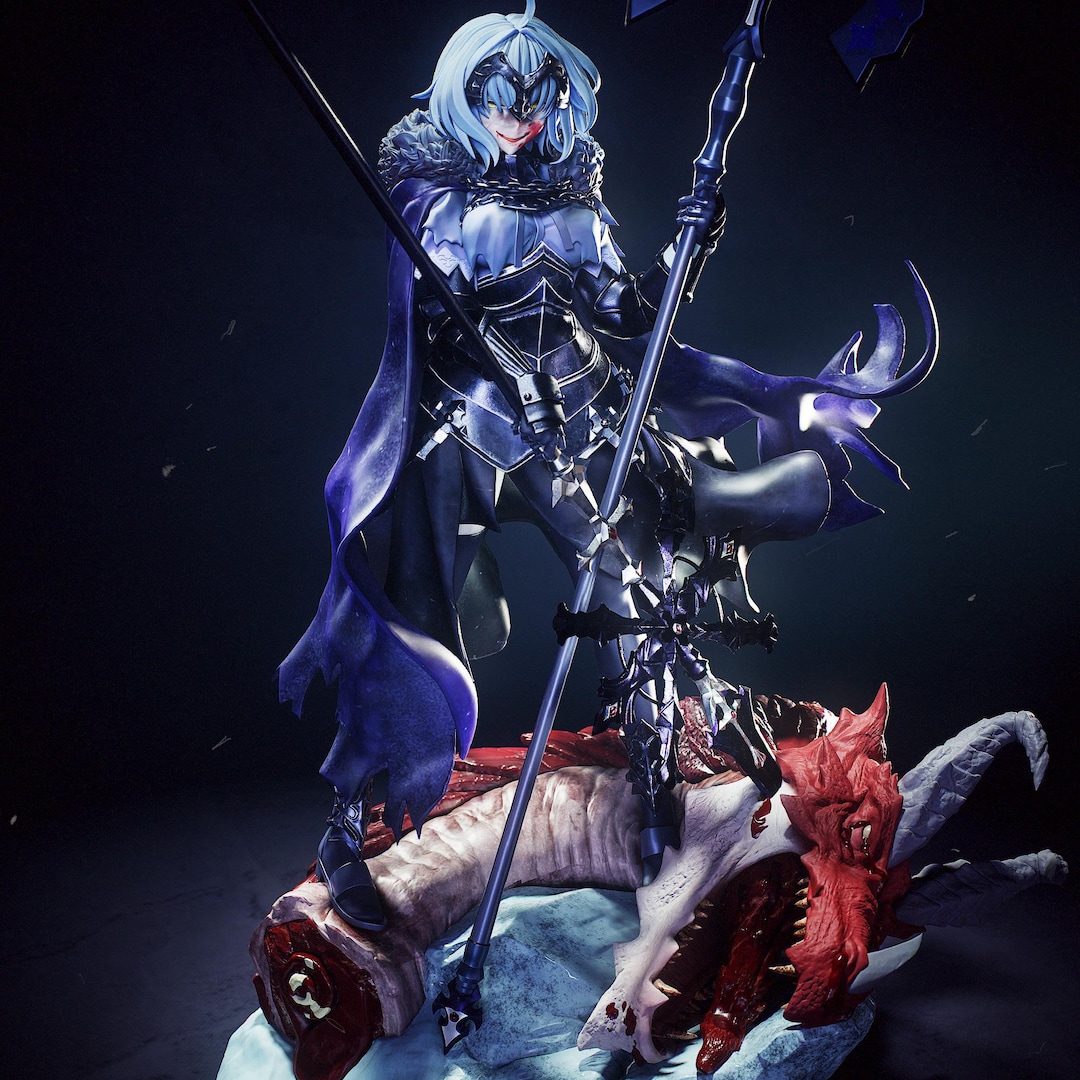 Jeanne D'arc From Fate STL Model for Resin Printer Figure 3D Printing ...