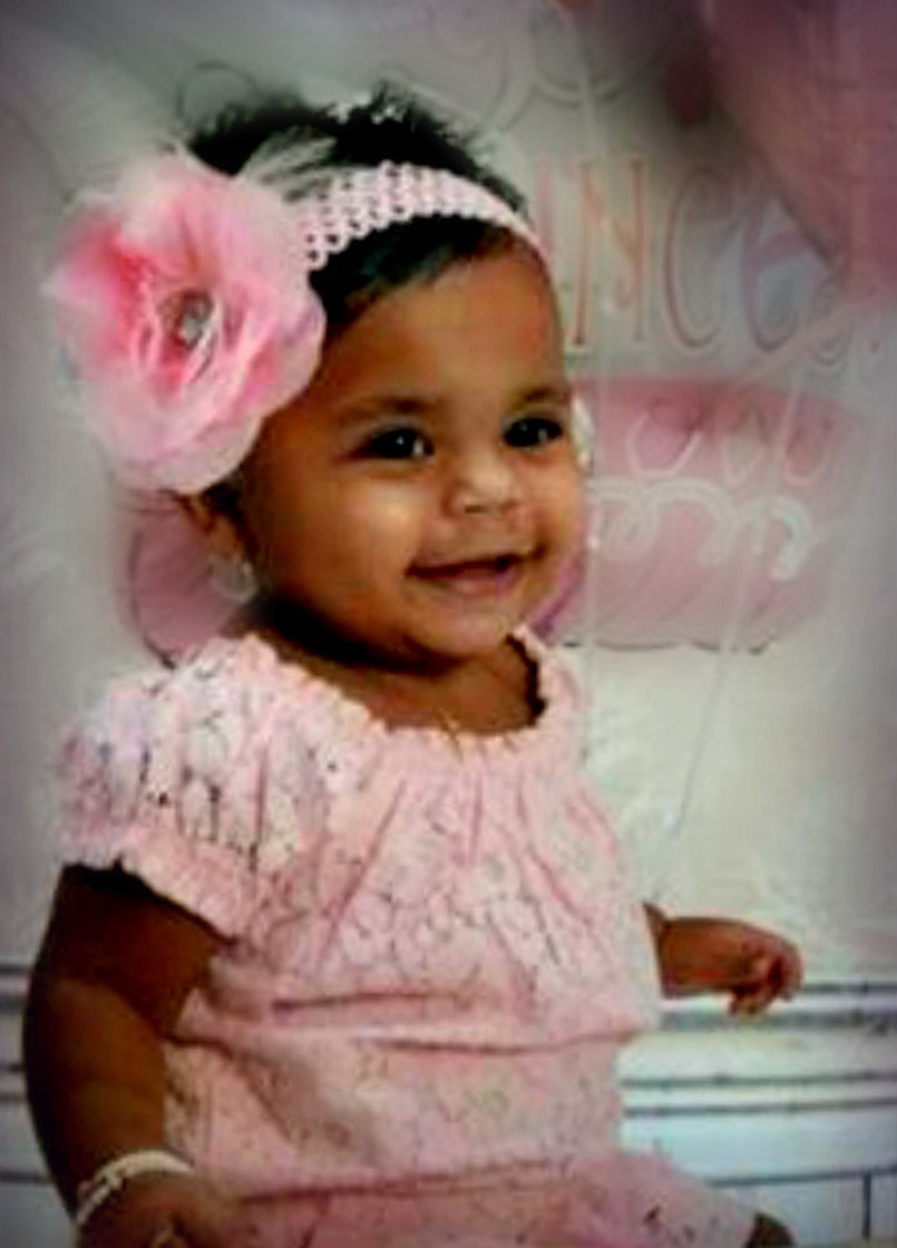 Pink Flower & Feather Headband. Elegant Newborn Baby Big Day - Etsy