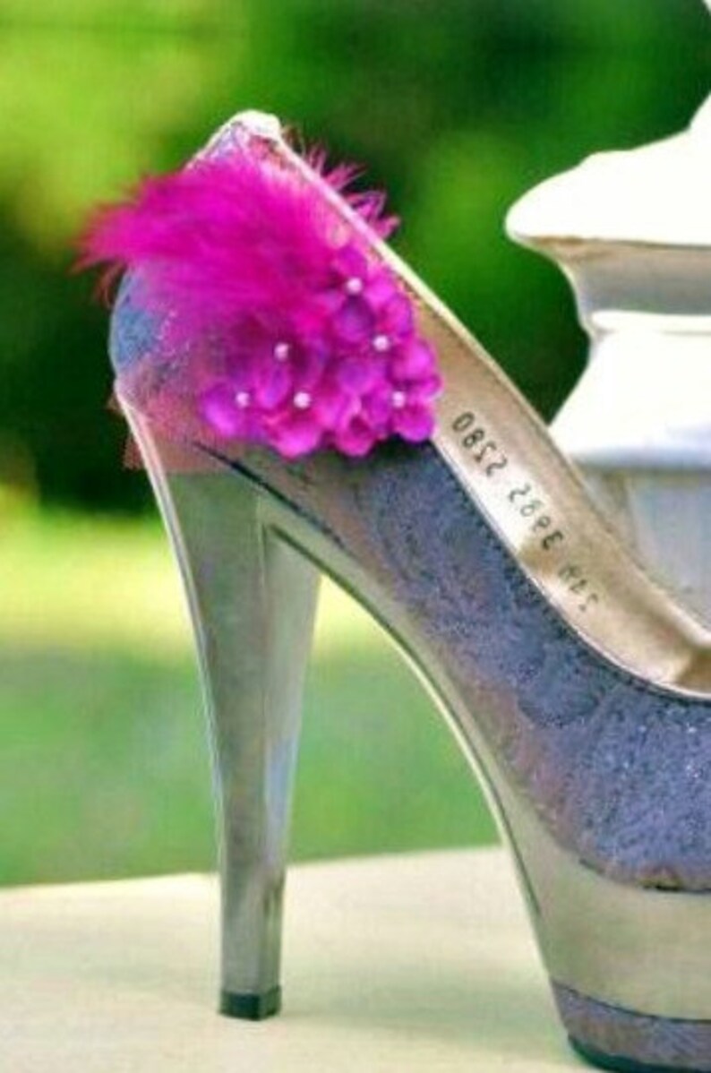 Fuchsia Hydrangeas Shoe Clips. Etsy Handmade Spring Fashion | Etsy