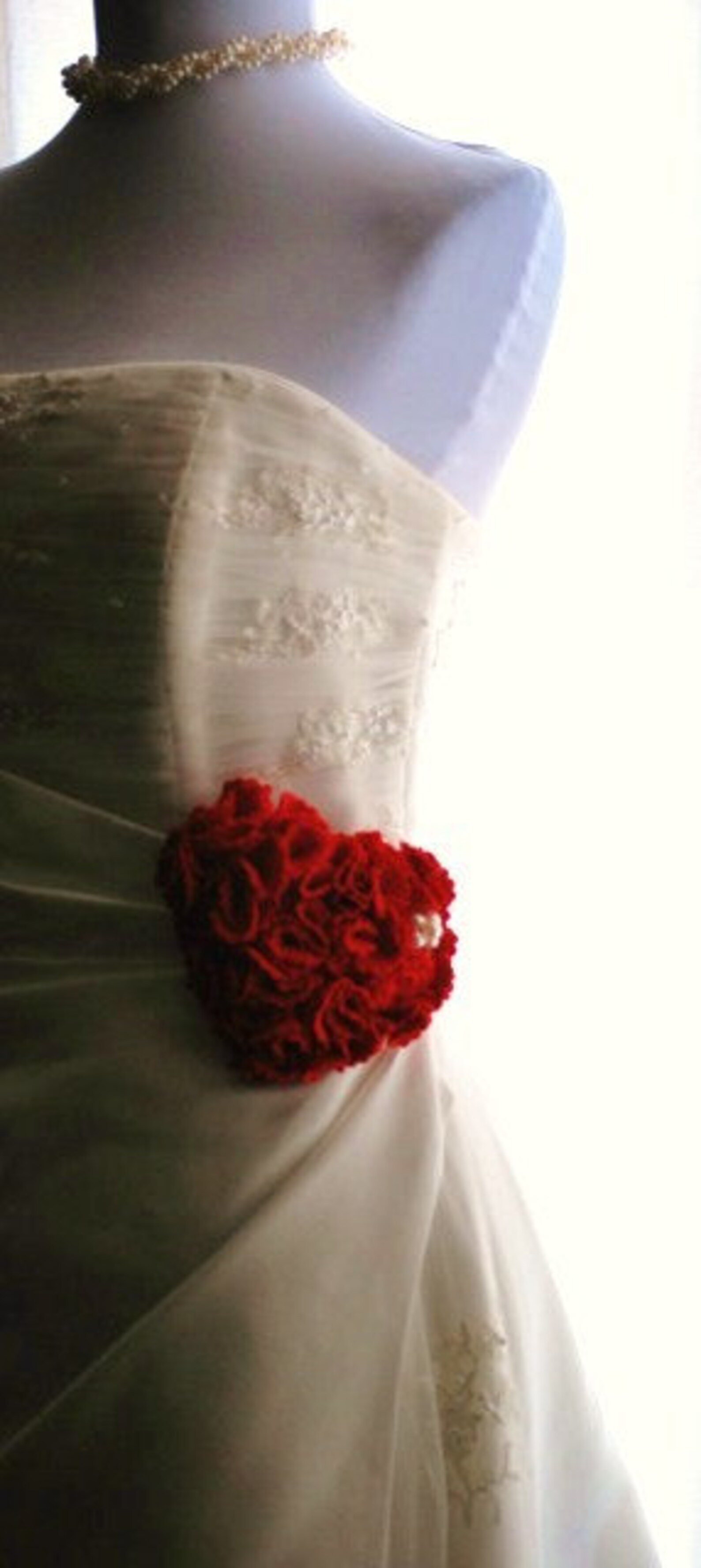 Lovely Be Mine Hair Clip Brooch Pin or Headband. Red Felt - Etsy