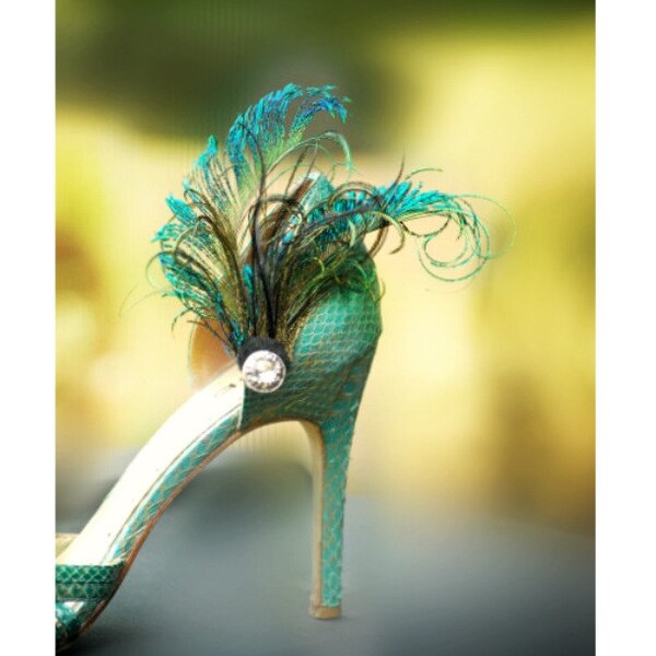 Peacock Feather Shoe - Etsy