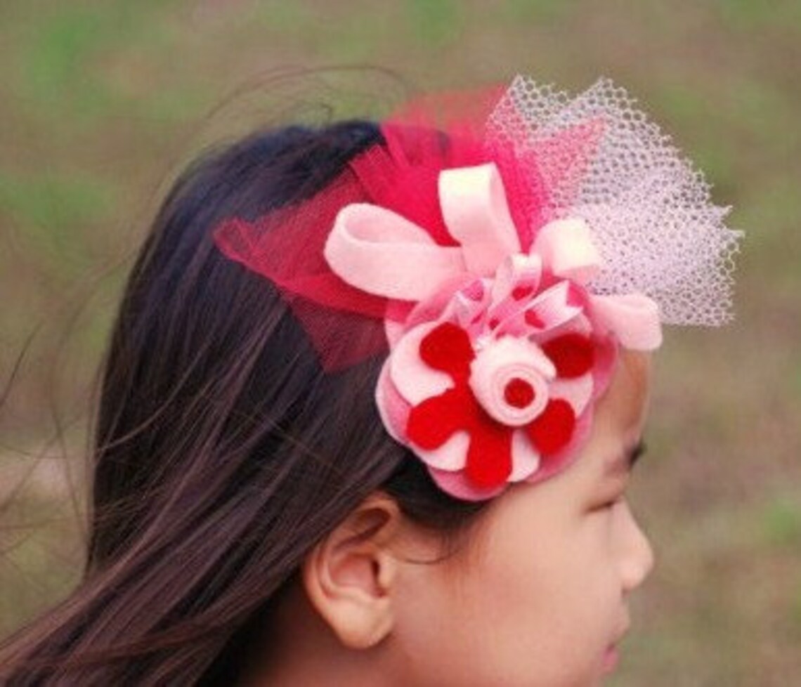 Girly Girl Headband Fascinator / Brooch Pin / Hair Clip. - Etsy