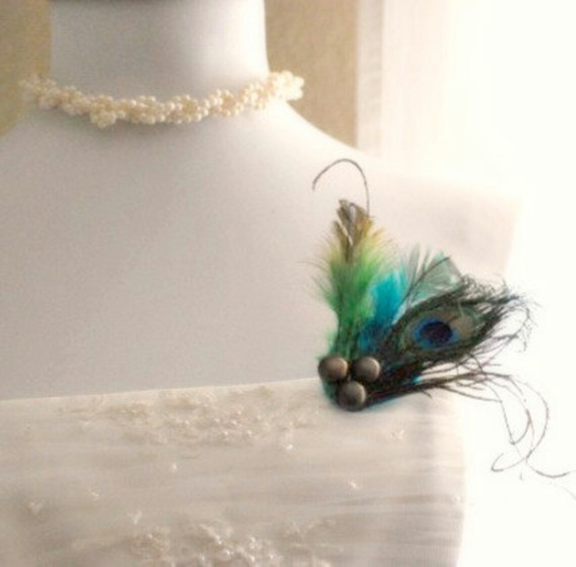 Wedding Shoe Clips. Peacock & Rooster Feathers. Girls Night - Etsy