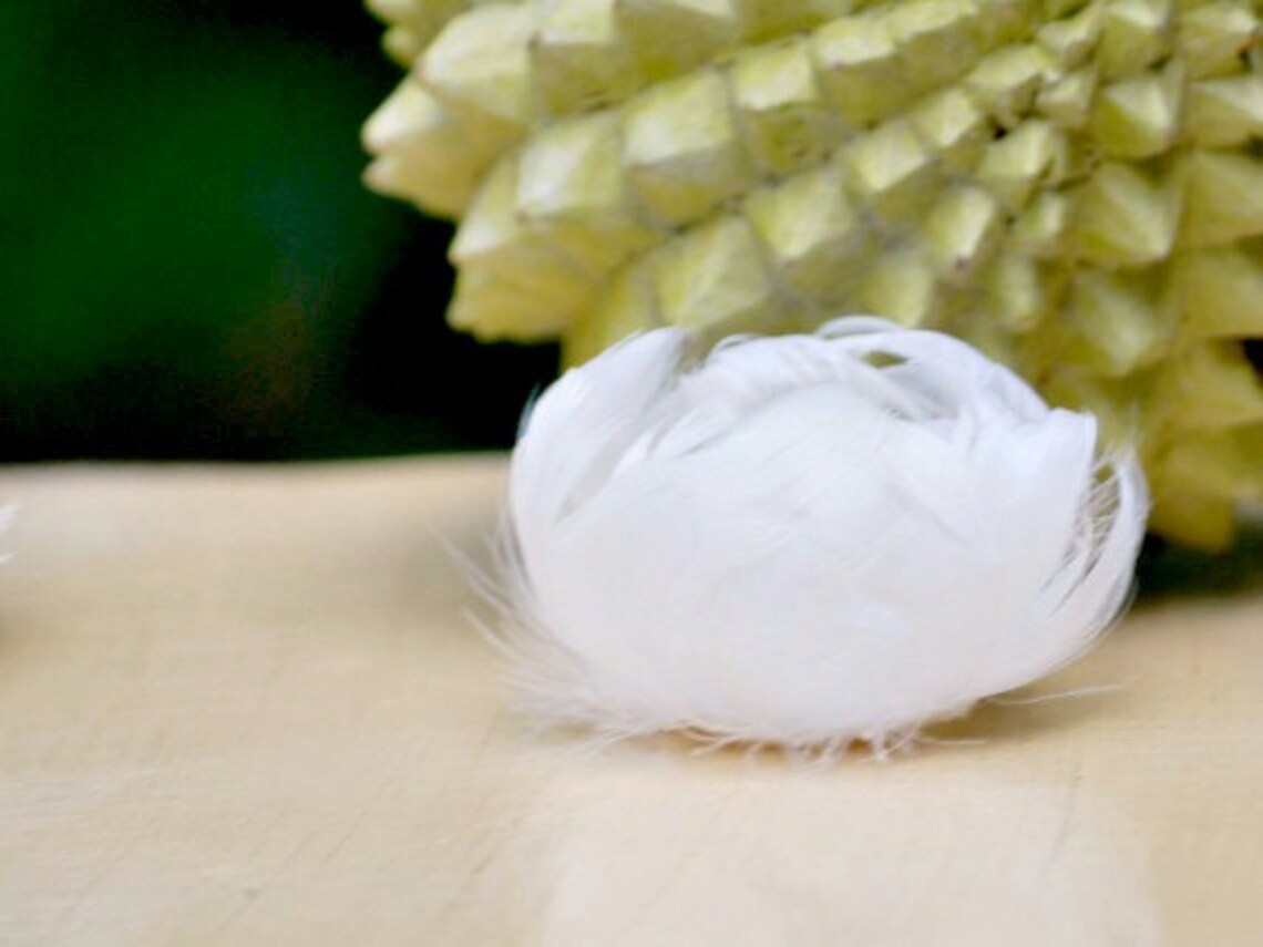 Set Shoe Clips White Feather Puff & Pearl. Shabby Chic Bride - Etsy