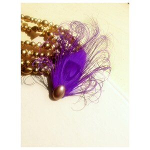 Royal Purple Peacock Hair Clip / Comb / Bobby Pin. Blue Red - Etsy