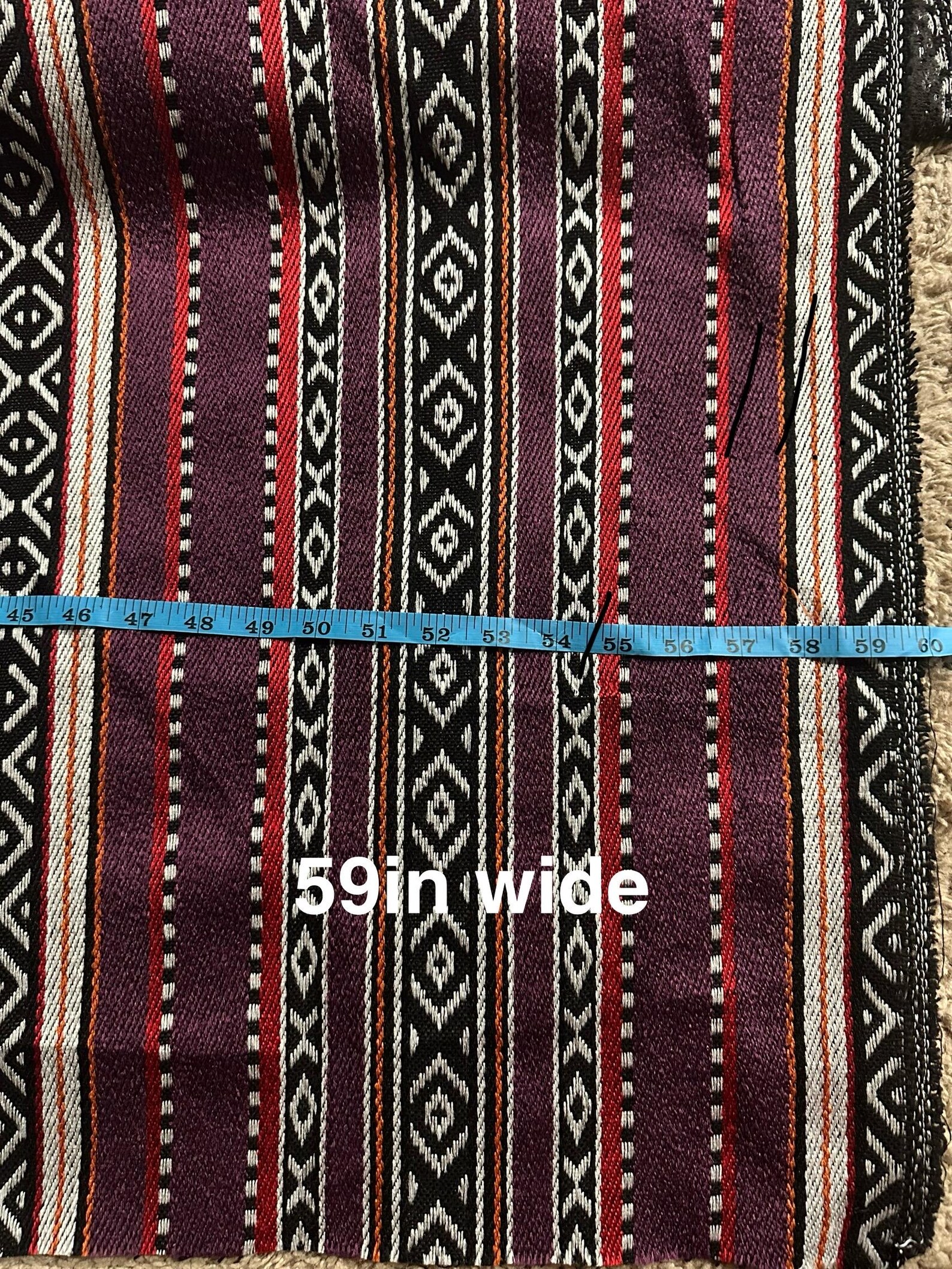 Bedouin/al Sadu Fabric Made in Jordan | Used as Tablecloth, Blanket ...