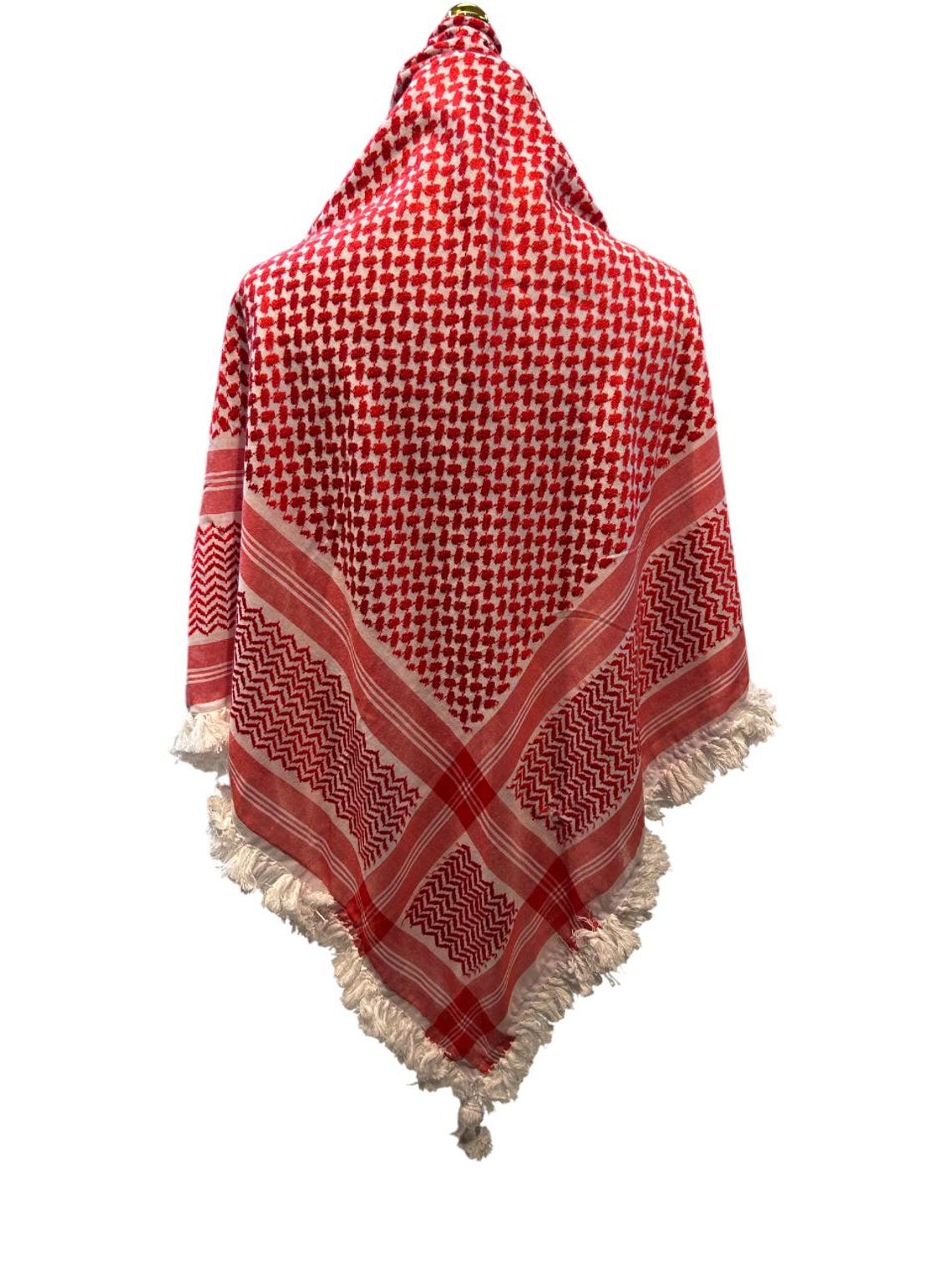 Jordanian Keffiyeh Scarf: Traditional Arab Shemagh With Tassels - Etsy
