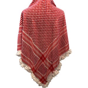 Jordanian Keffiyeh Scarf: Traditional Arab Shemagh With Tassels - Etsy