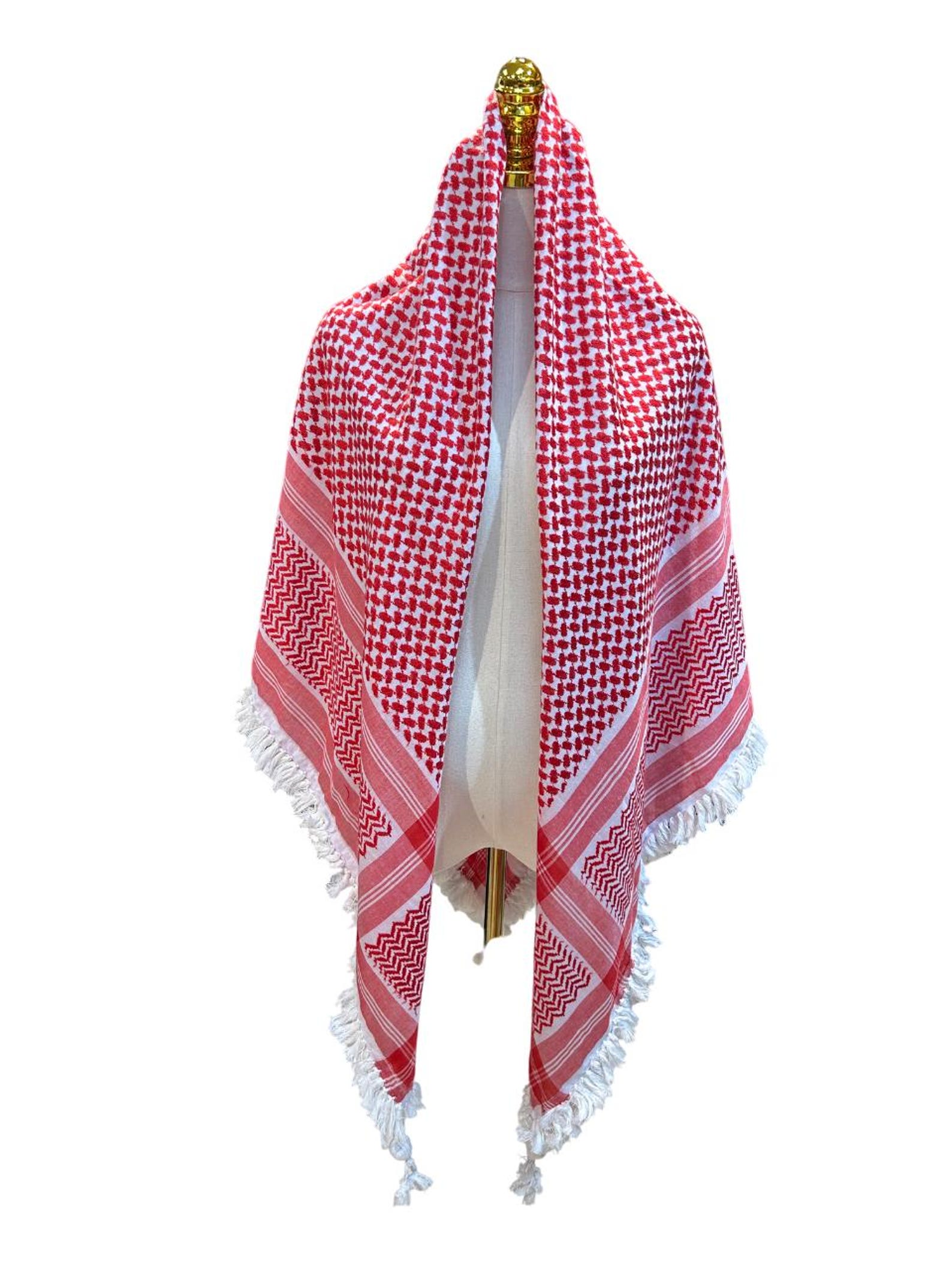 Jordanian Keffiyeh Scarf: Traditional Arab Shemagh With Tassels - Etsy