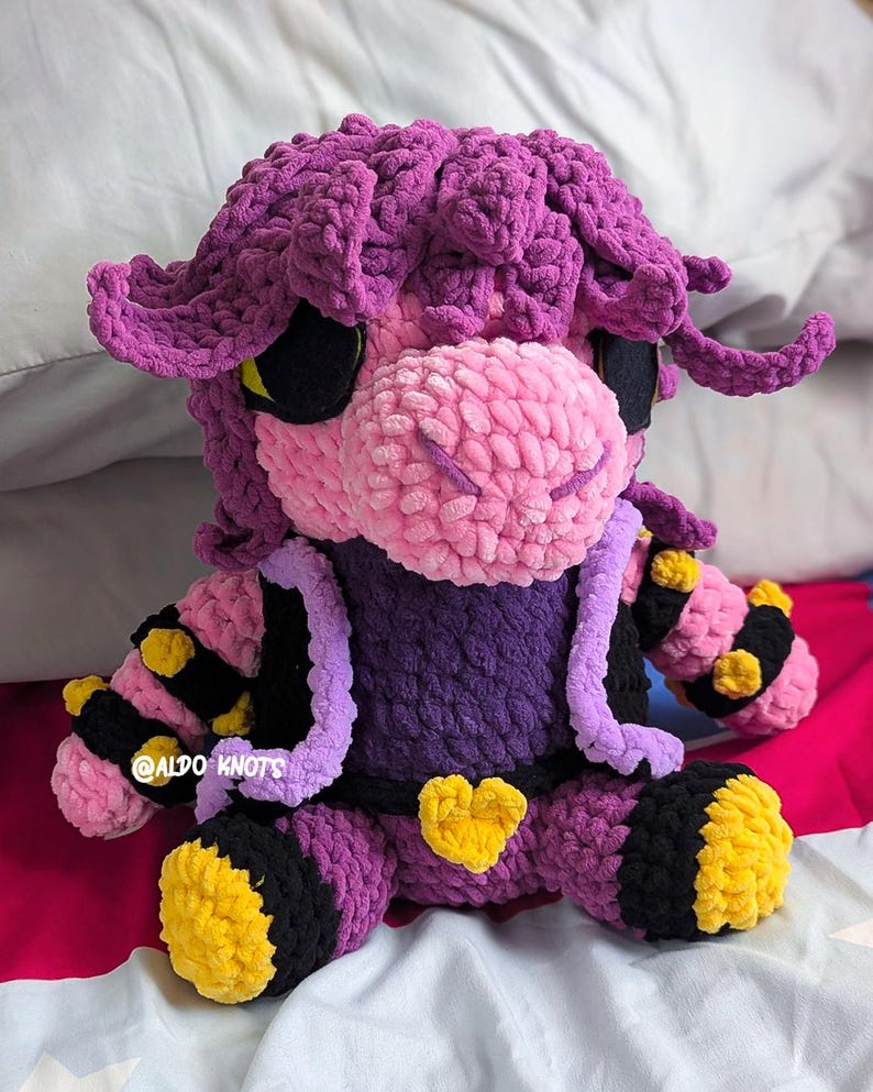 Handmade SUSIE Crochet Plush, Deltarune Inspired Amigurumi – Custom ...