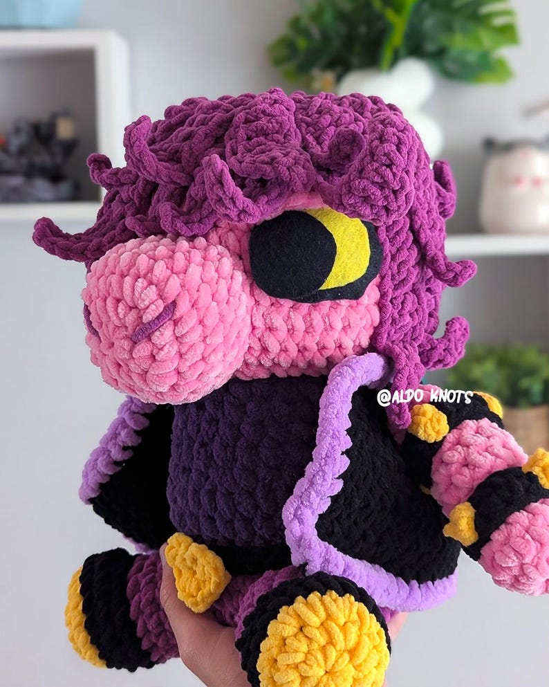 Handmade SUSIE Crochet Plush, Deltarune Inspired Amigurumi – Custom ...