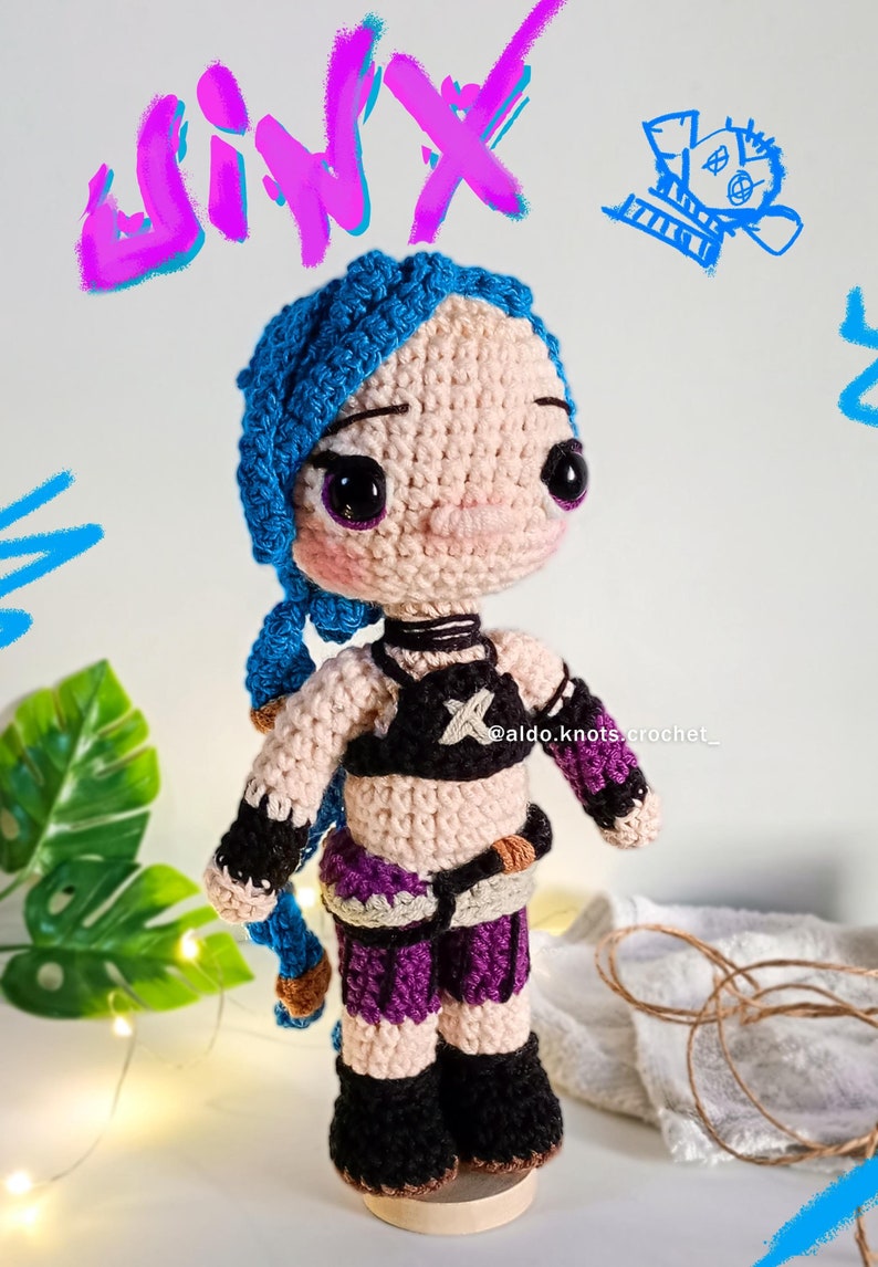 Jinx Amigurumi Crochet Pattern in PDF, Amigurumi Tutorial, PDF in ...
