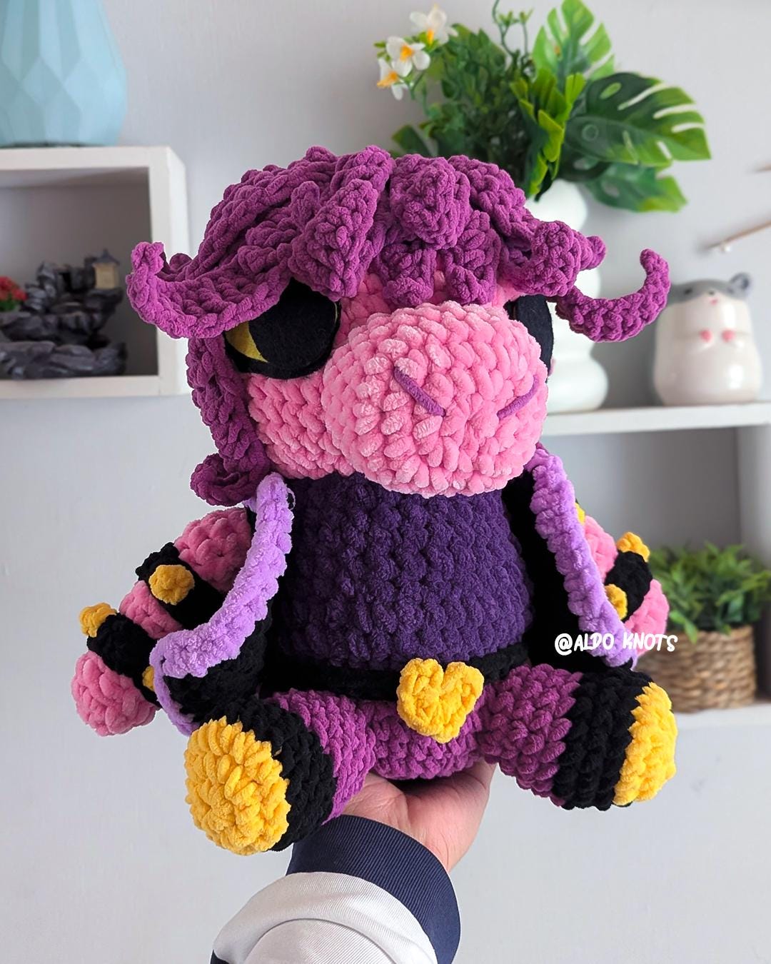 Handmade SUSIE Crochet Plush, Deltarune Inspired Amigurumi – Custom ...