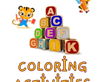 ABC Coloring Book, Digital Download, Educational Animal Alphabet ...