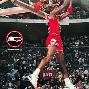 Framed Original Michael Jordan Poster Print Slam up Dunk Contest - Etsy