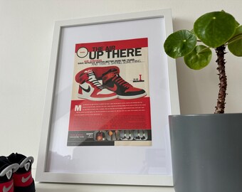Framed Original Michael Jordan Poster Print Slam up Dunk Contest - Etsy