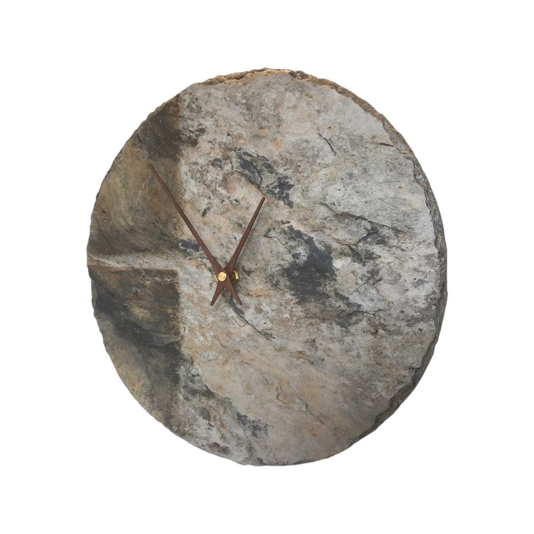 Cornish Slate Wall Clock 30cms Wooden Clock Hands Silent - Etsy