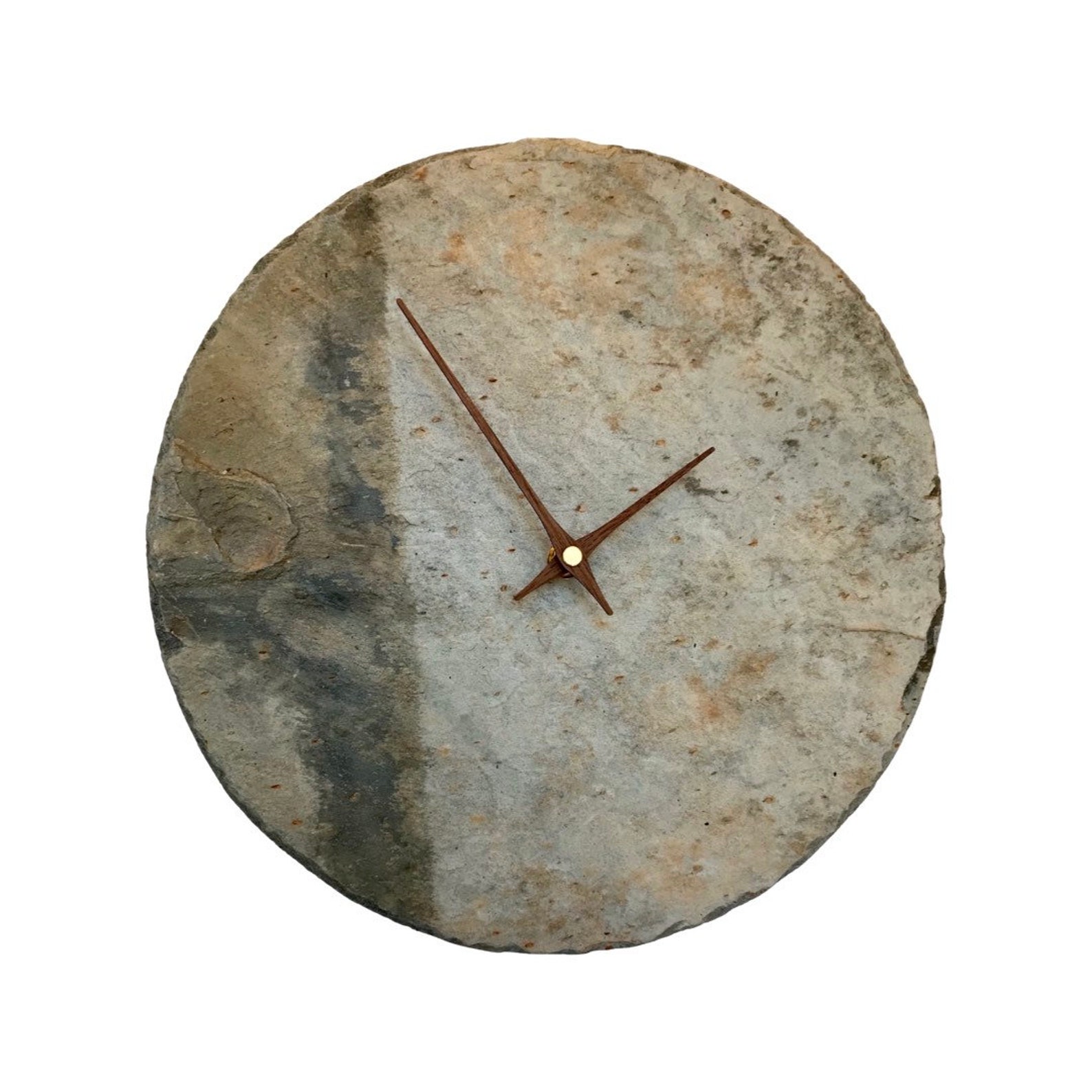 Cornish Slate Wall Clock 30cms Wooden Clock Hands Silent - Etsy