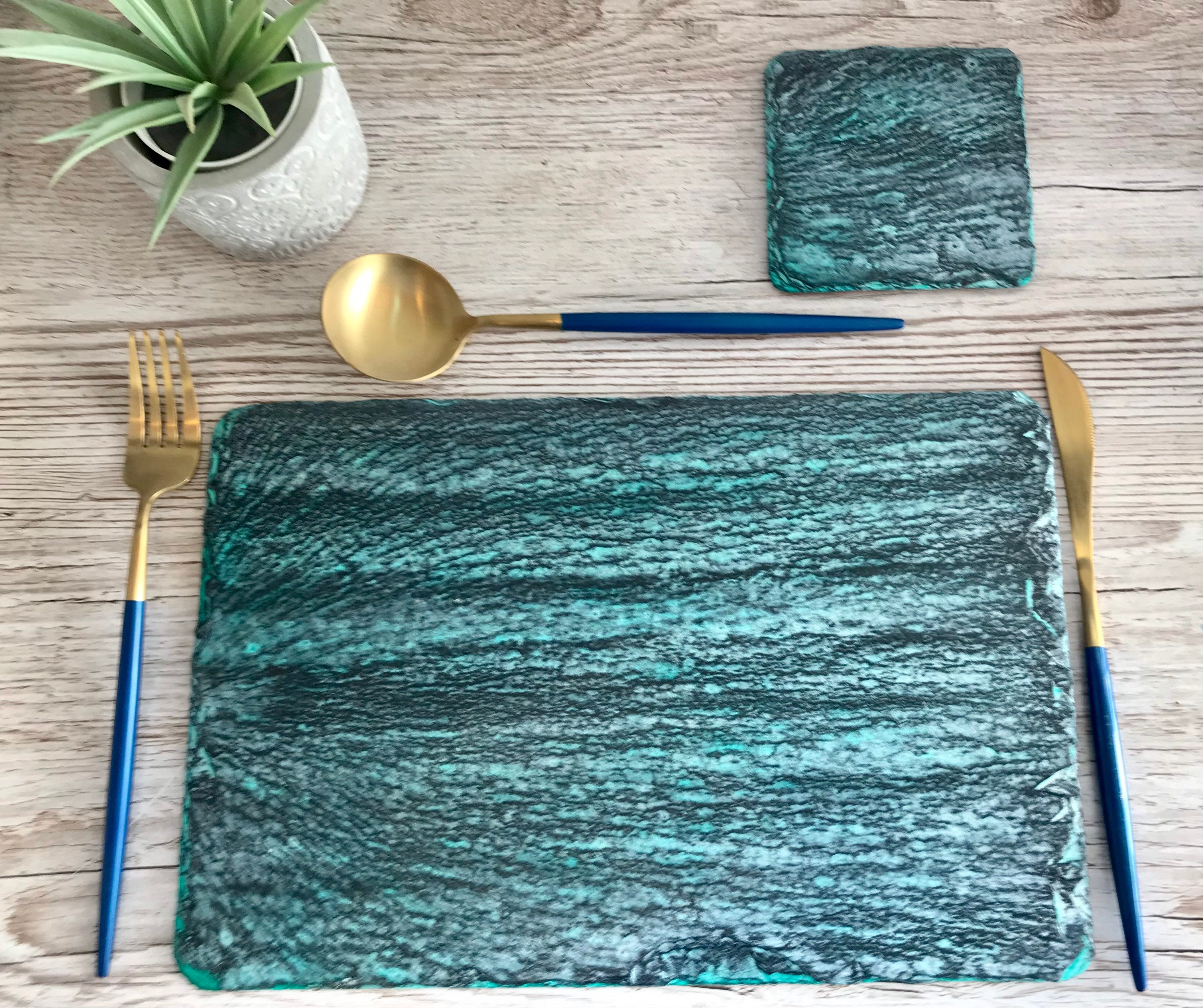 Fused Slate Tableware — Driftmoods “You can't buy Happiness but you can ...