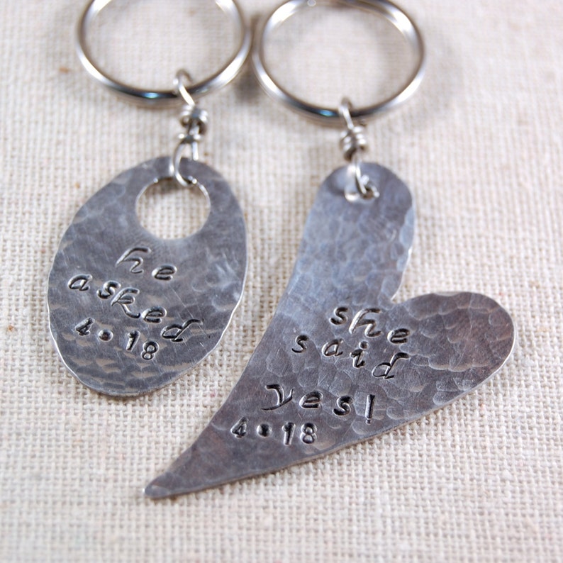 Wedding Keychain Set Bridal Keychain Set Personalized | Etsy