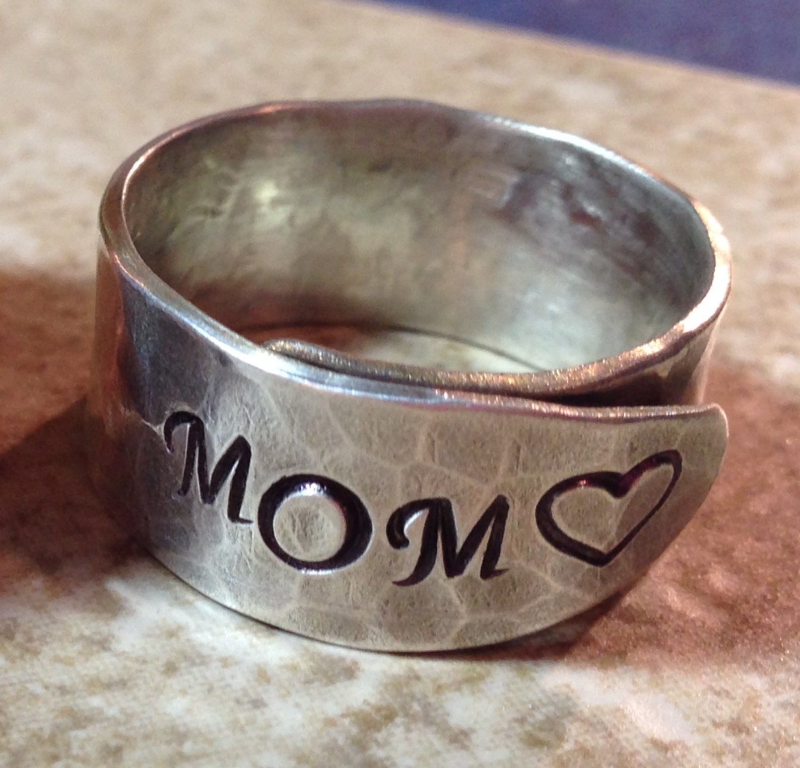 Mothers Ring Ring for Mom Sterling Silver Mother Ring Hand | Etsy