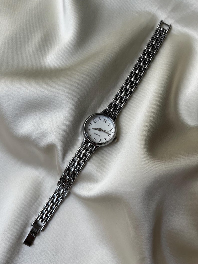 Vintage Style Bracelet Watch: Gold & Silver Minimalist Jewelry - Etsy