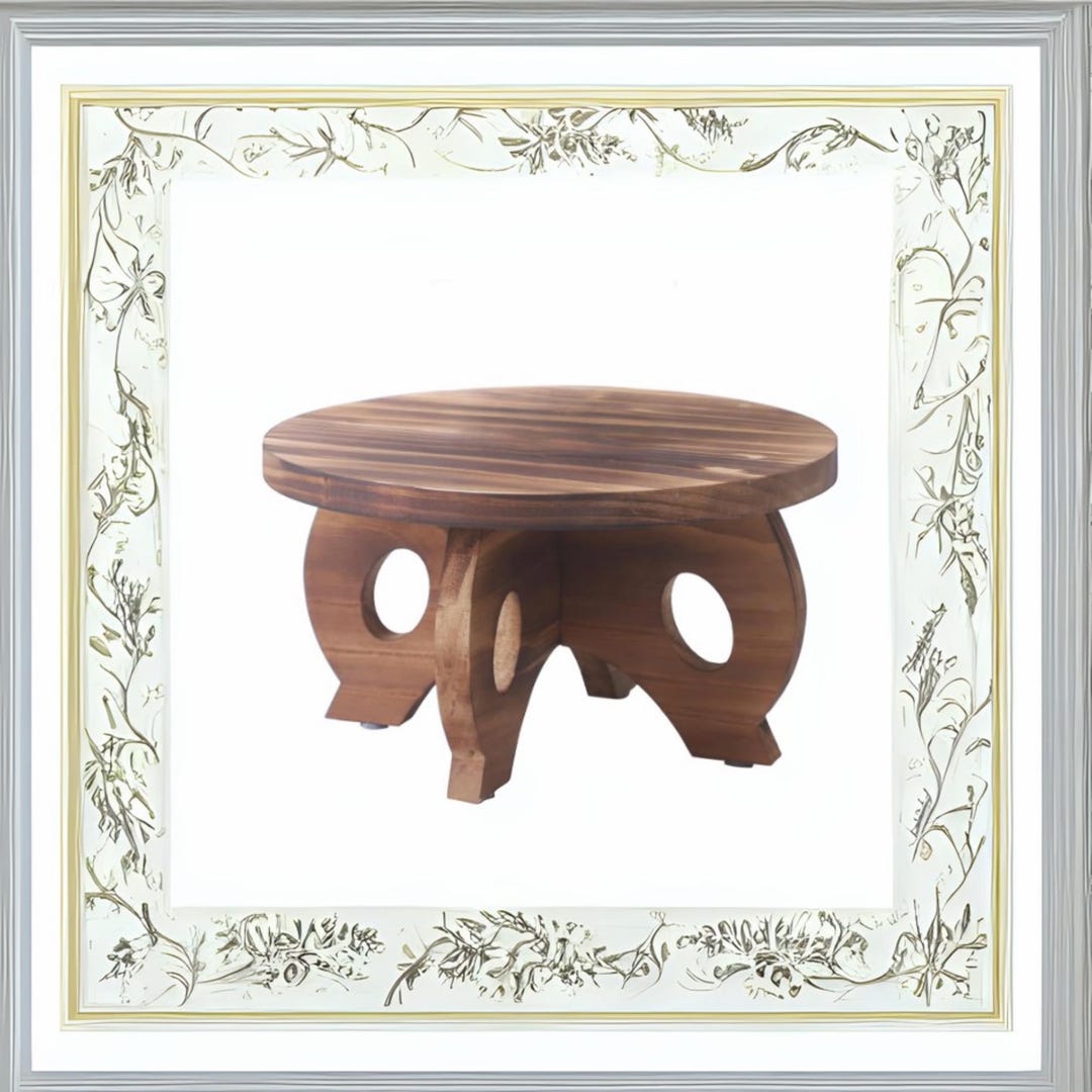 Rustic Wooden Display Stand Natural Pine Wood Decor Perfect for Plants ...