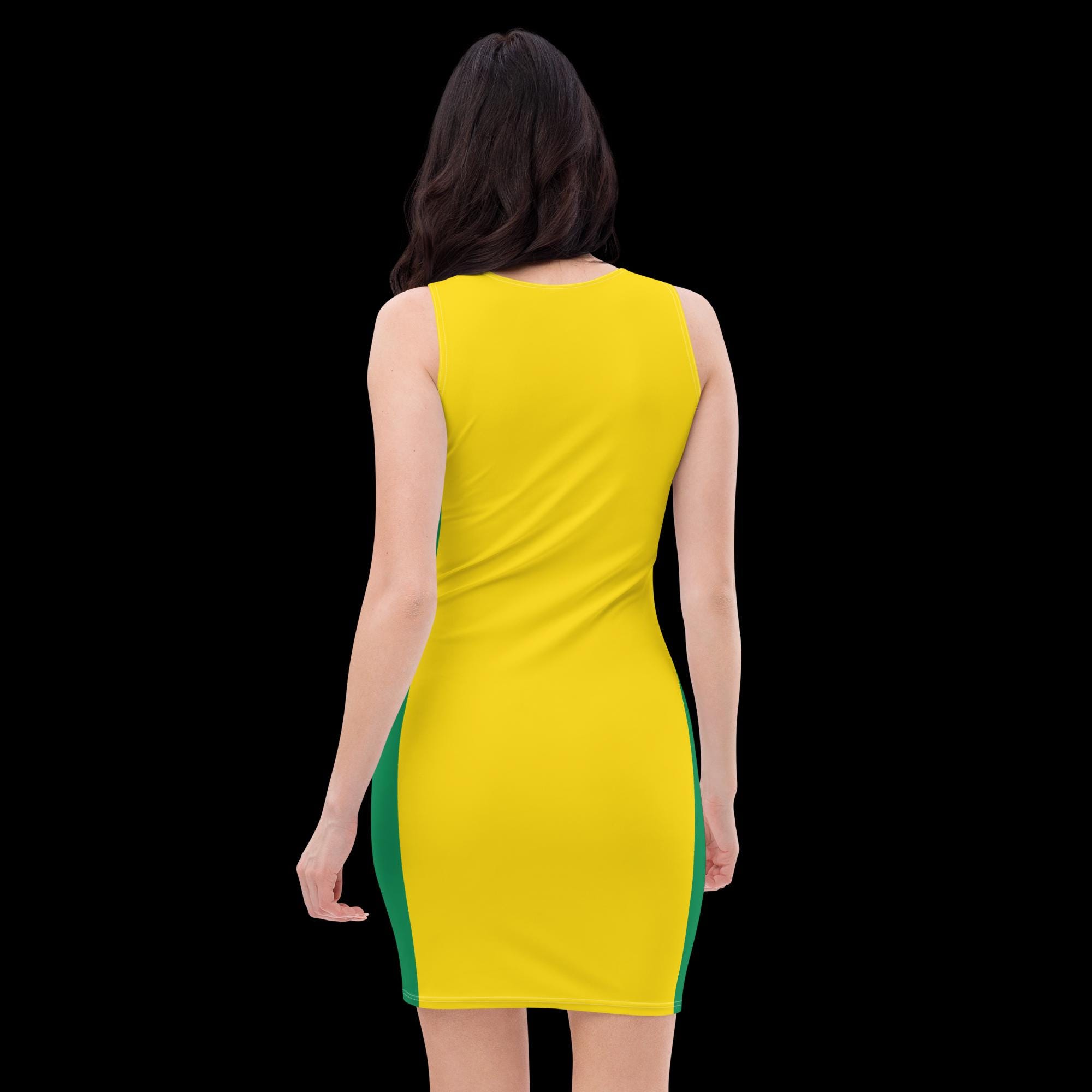 Brasil Flag Summer Dress | Brazil-inspired Bodycon Dress | Festival ...