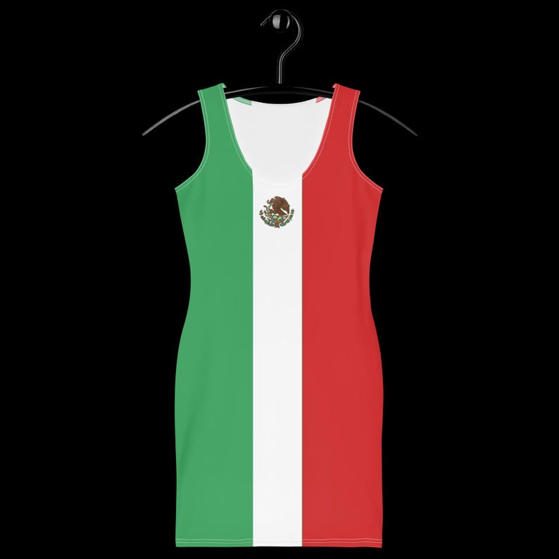 Mexican Flag Dress – Mexico Bodycon Dress – Cinco De Mayo Outfit ...