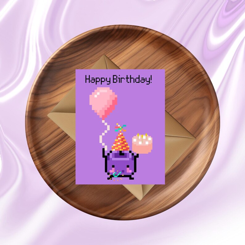 Stardew Valley Birthday Card, Digital Download Birthday Gift, Printable ...