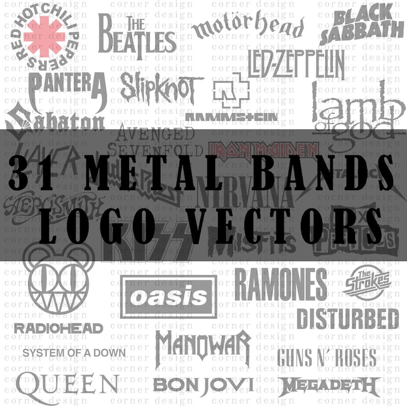 Rock Band Logo - Etsy