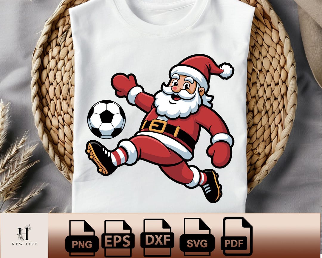Santa Sports Design Png Eps Dxf Pdf Svg - Etsy