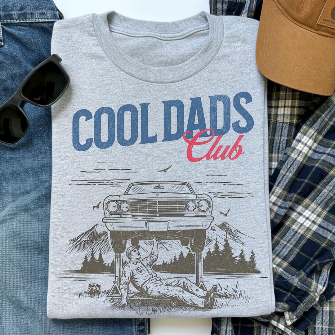 Cool Dads Club Mechanic Vintage Shirt, Cool Dad Gift for Mechanic ...