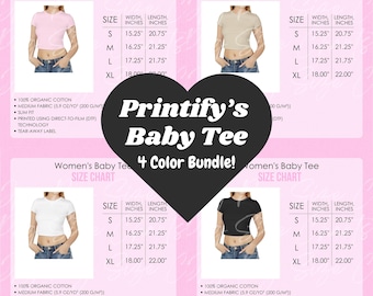 Womens Baby Tee Generic Brand Size Chart Color Chart Key Features Baby ...