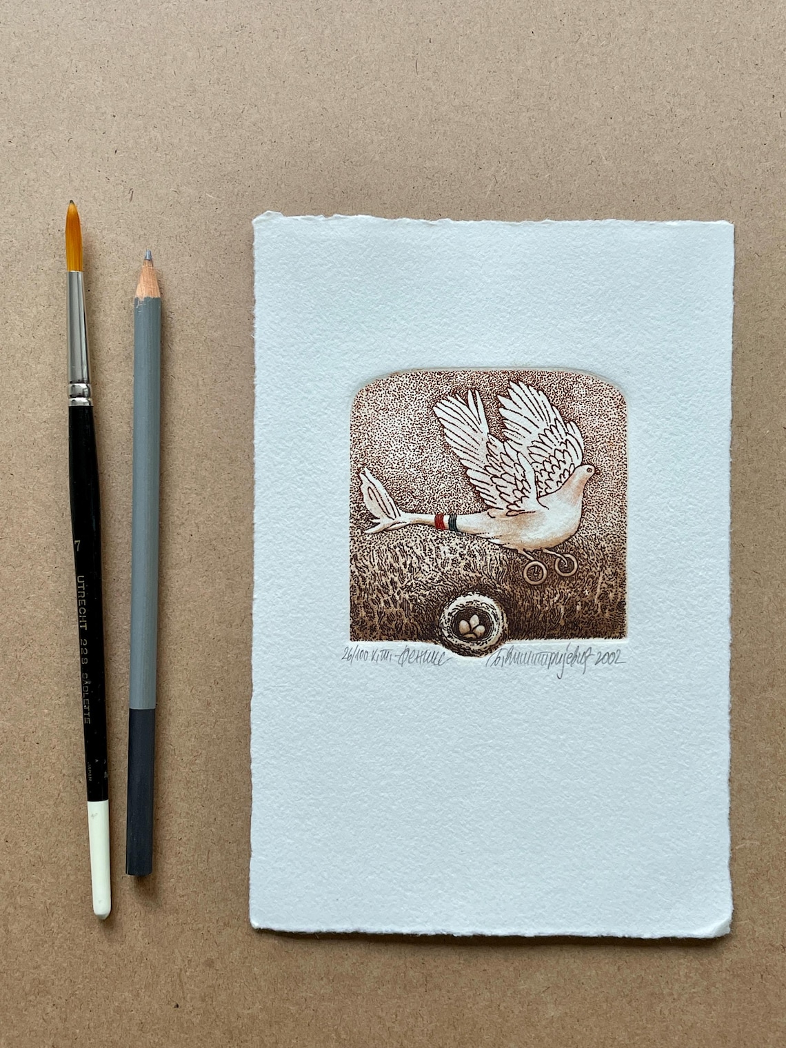 Original Art Print - Phoenix - Etching and Engraving - Etsy