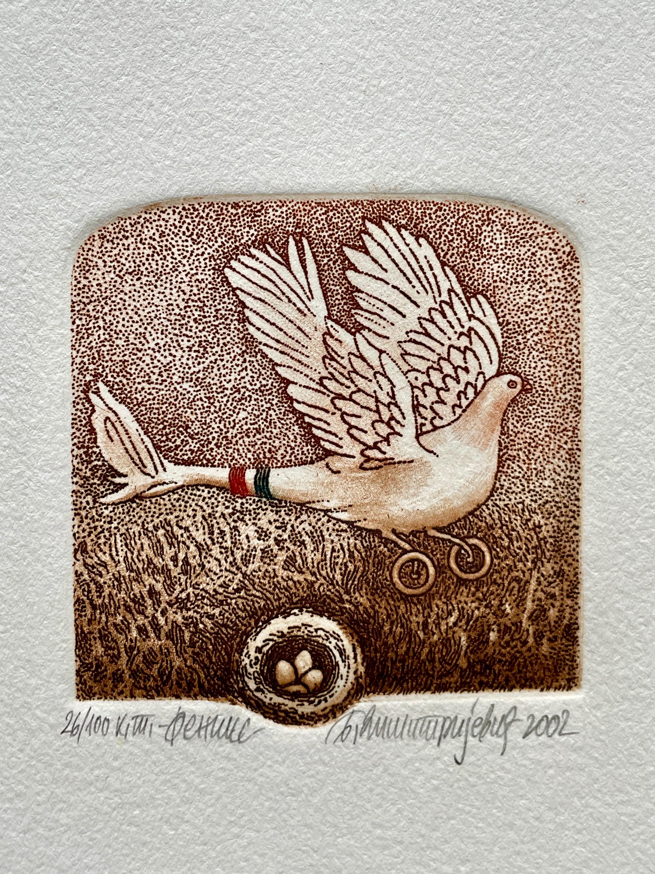 Original Art Print - Phoenix - Etching and Engraving - Etsy